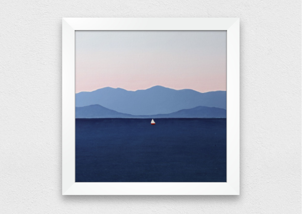 Bez naziva (brod na pučini) – reprodukcija na platnu – Vasko Lipovac